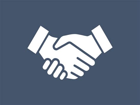 Shaking Hands Icon For Business Powerpoint Presentations Smiletemplates Download At