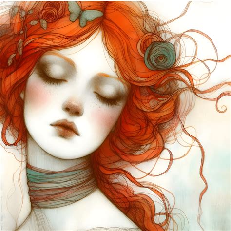 Download Ai Generated Redhead Ginger Royalty Free Stock Illustration