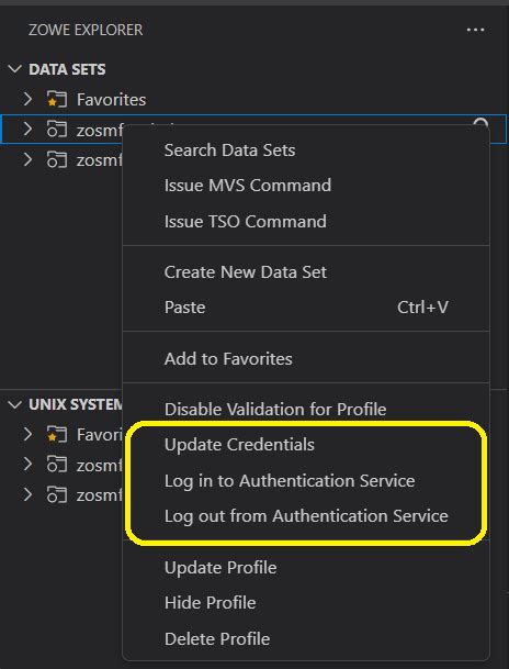 Prevent Users From Storing Wrong Credential Type For Session · Issue 2263 · Zowezowe Explorer