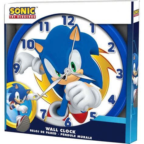 Sonic Educational And Fun Sonic The Hedgehog Wall Clock Interactive
