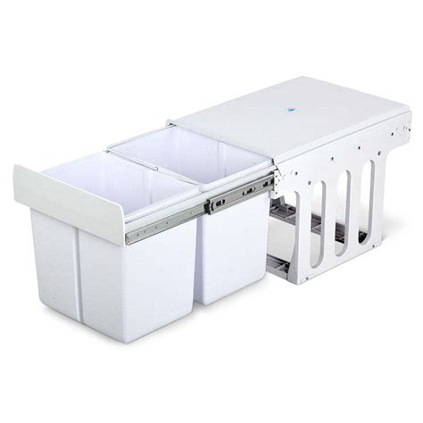 Devanti 15l Twin Pull Out Bin White For Sale Online Ebay Australia