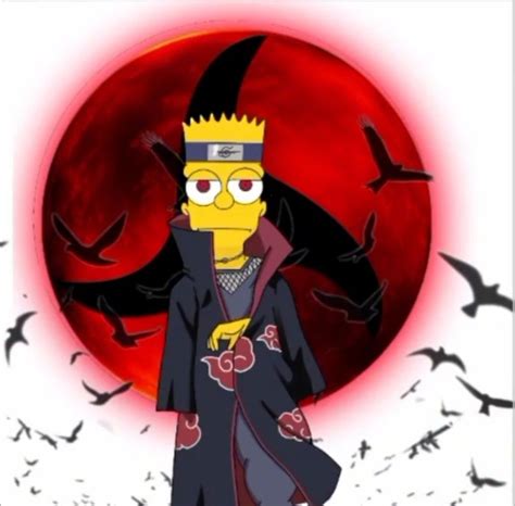 Simson Otaku Itachi Huchiha Homero Simpson Dibujos Bonitos Itachi