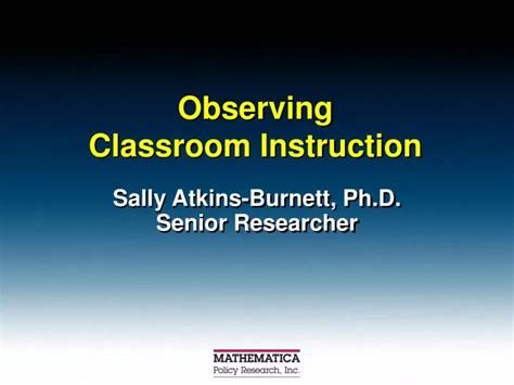Ppt Observing Classroom Instruction Powerpoint Presentation Free Download Id6093372