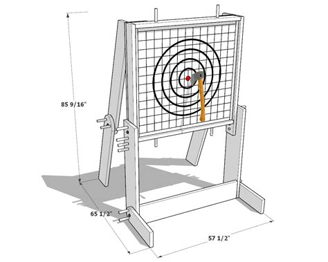 Foldable Heavy Duty Axe Throwing Target Step By Step Guide Diy Projects Plans