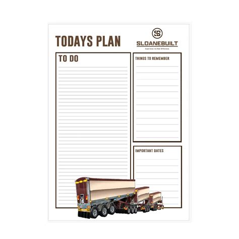 Brown A4 Notepad Sloanebuilt Branded