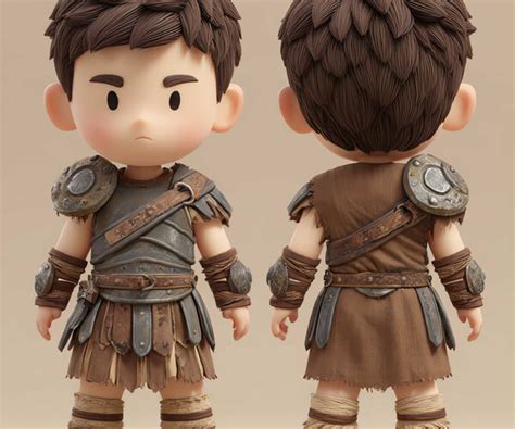 Artstation 250 Chibi Gladiator Male Reference Images4k Artworks