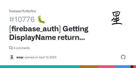 🐛 Firebaseauth Getting Displayname Return Null After Creating
