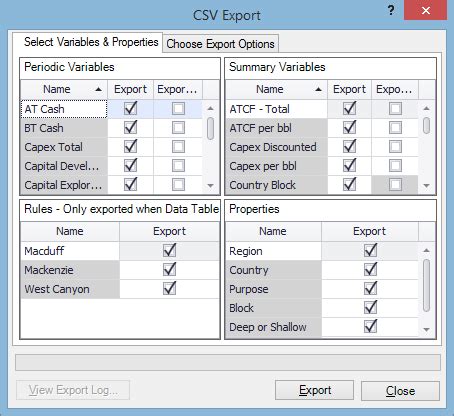 Export Data To CSV