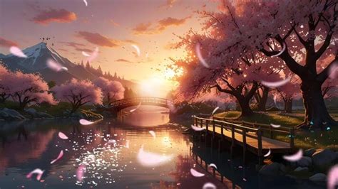 Animated Background Cherry Blossom Stock Video Footage For Free Download