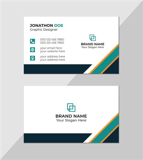 Modern Creative Business Card And Name Card Horizontal Simple Clean