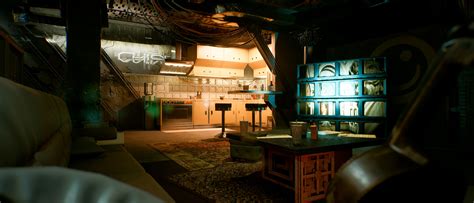 3d Model Cyberpunk Flat Environment Kit Ue5 Vr Ar Low Poly Cgtrader