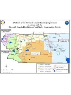 Districts Of The Riverside County Board Of Supervisors G