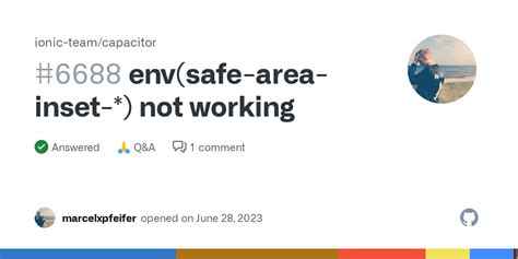 env safe area inset not working · ionic team capacitor · discussion