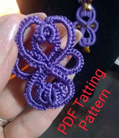 Needle Or Shuttle Tatting Pdf Pattern And Video Tutorial Etsy Uk
