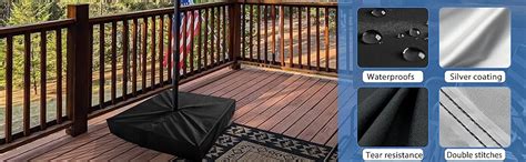 Patio Umbrella Base Cover Heavy Duty Polyester Weather