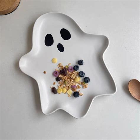 Large Ceramic Ghost Plate