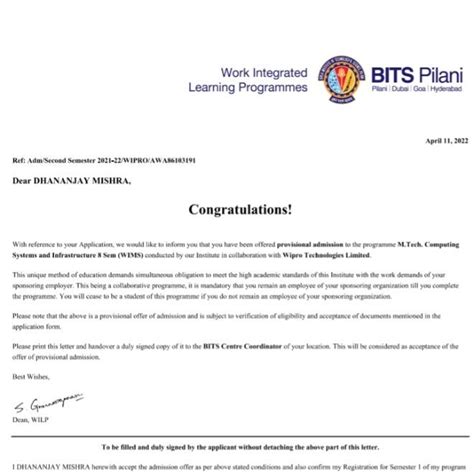 Dhananjay Mishra On Linkedin Wipro Wiproites Bitspilani M