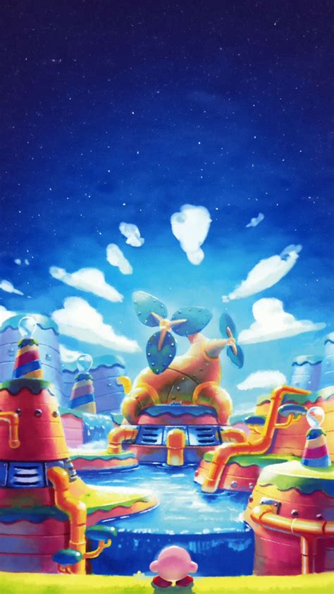 Kirby Planet Robobot Wallpaper Kirby Wallpaper Risograph