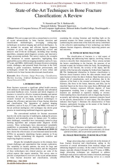 Pdf State Of The Art Techniques In Bone Fracture Classification A Review
