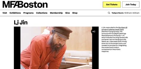 Lin Jin Featured In The Mfa Boston Vermilion Art