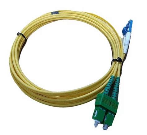 SM LC SC APC Duplex Fiber Cord Yellow At Piece In Ghaziabad ID