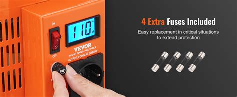 Vevor 3000va Variable Voltage Transformer 10a 0 300v Voltage Regulator