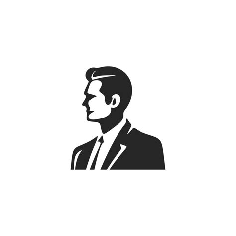 Chic Black And White Businessman Logo Good For Brands 20205931 Vector