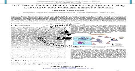 Pdf Iot Based Patient Health Monitoring System Using Labview · Rate 60000 P1 Where T1