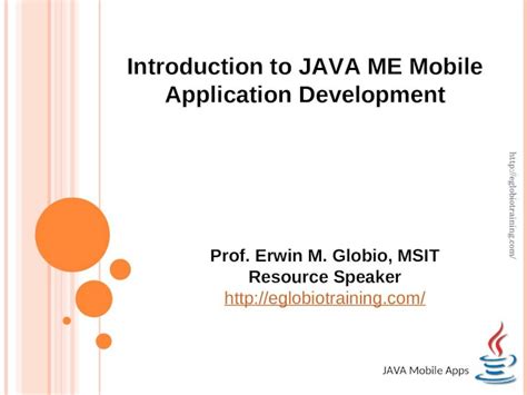 Ppt Introduction To Java Me Mobile Development Dokumen Tips