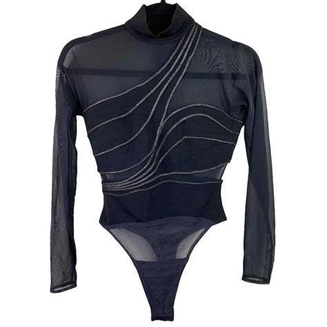 Tadashi Shoji Vintage Thong Black Metallic Bondage Gem