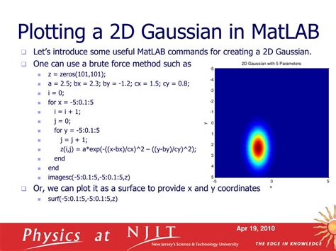 Ppt Physics 114 Lecture 19 Least Squares Fit To 2d Data Powerpoint