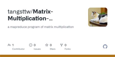 GitHub Tangsttw Matrix Multiplication MapReduce A Mapreduce Program