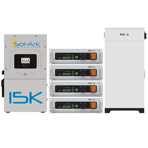 Sol Ark 15k And Pytes V5 20kwh Battery Bank With Cabinet Cdn Solar