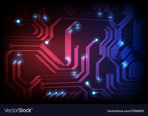 Circuit Technology Background With Hi Tech Digital