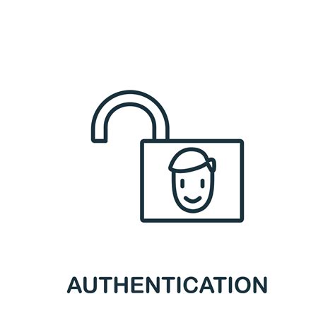 Authentication Icon From Authentication Collection Simple Line Element