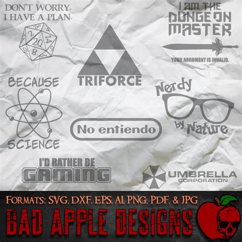 Nerd Bundle High Resolution Svg AI Png And MORE Etsy