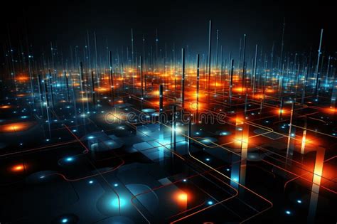 A Colorful Futuristic City Built From Geometric Blocks Stock Illustration Illustration Of