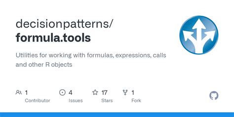GitHub Decisionpatterns Formula Tools Utilities For Working With