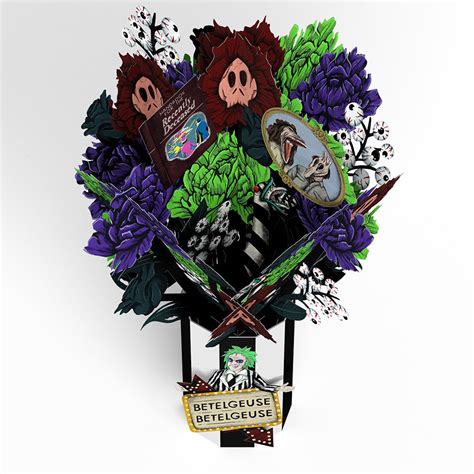 Beetlejuice Birthday Pop Up Card And Bouquet Bundle Lovepop