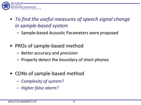 Ppt Phone Boundary Detection Using Sample Based Acoustic Parameters