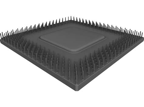 Cpu Processor 3d Model 3dcadbrowser
