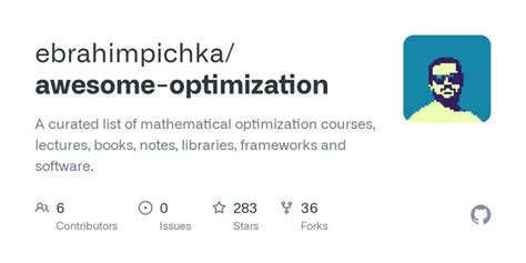 Ebrahim Pichka On Linkedin Github Ebrahimpichkaawesome Optimization A Curated List Of 17