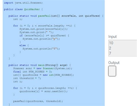 solved import java util scanner public class quizmarker {