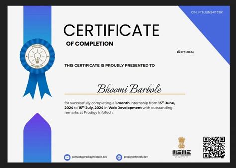 Bhoomi Barbole On Linkedin Internship Webdevelopment Prodigyinfotech Html Css Javascript