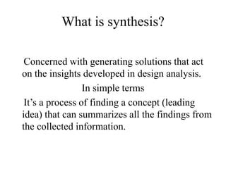 Design Synthesis Pptx