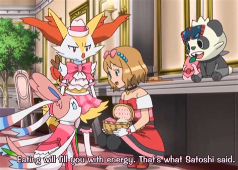 Serena Telling Her Sylveon To Eat To Cope R Pokemonanime