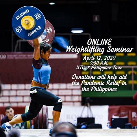 Champion Athlete Hidilyn Diaz Gives Online Weightlifting Seminar To