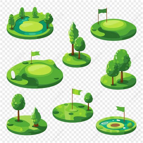 골프 그린클립 아트상표만화 Png 일러스트 무료 다운로드 Lovepik