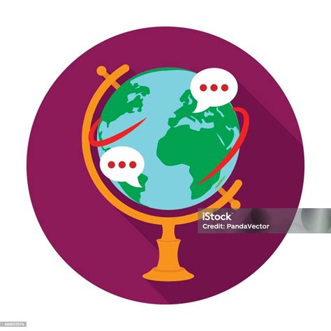 흰색 배경에 고립 된 평면 스타일에서 다양 한 언어 아이콘의 글로브 인터프리터와 번역기 기호 스톡 벡터 일러스트입니다 0명에 대한 스톡 벡터 아트 및 기타 이미지 Istock