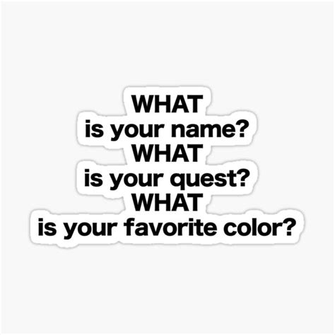 Monty Python And The Holy Grail Quote Sticker For Sale By Rachelmp114 Redbubble